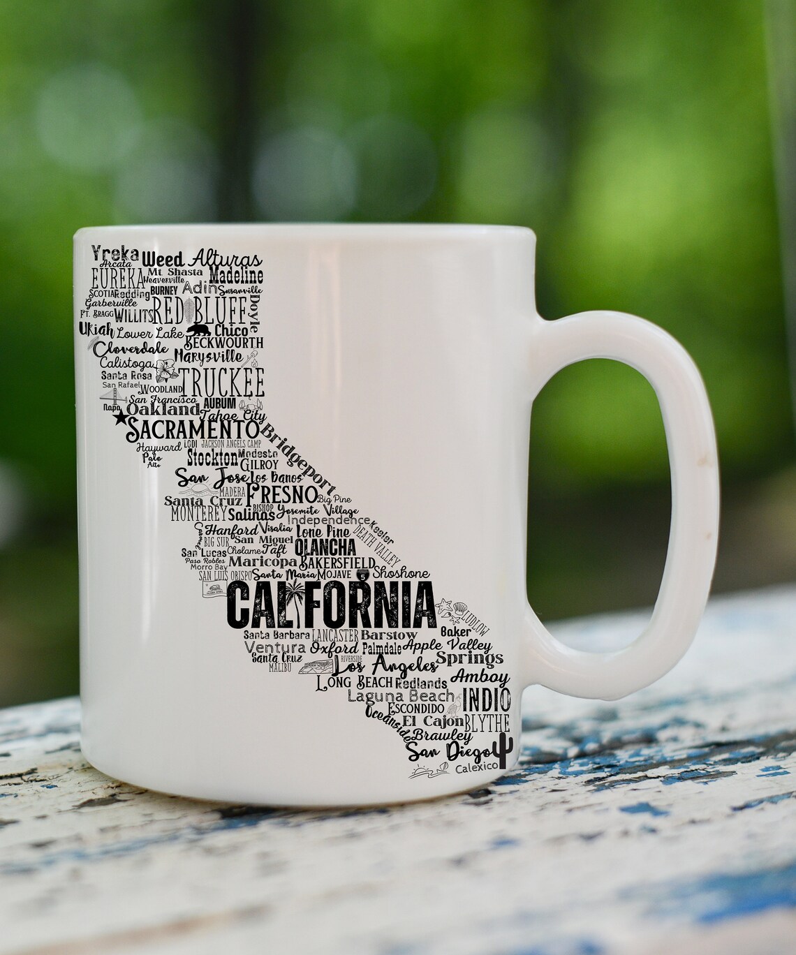 California Cities Map, PNG, SVG Cut File (digital Download) - Etsy