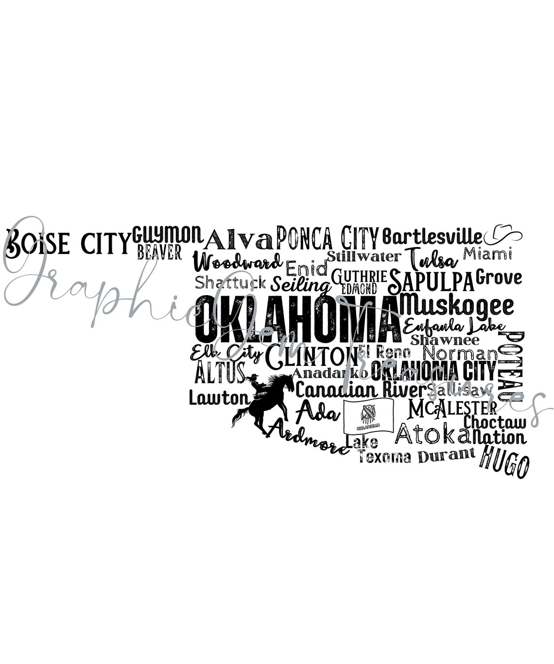 Oklahoma PNG, SVG I Oklahoma Map Svg I Oklahoma Cities Svg, Png I ...