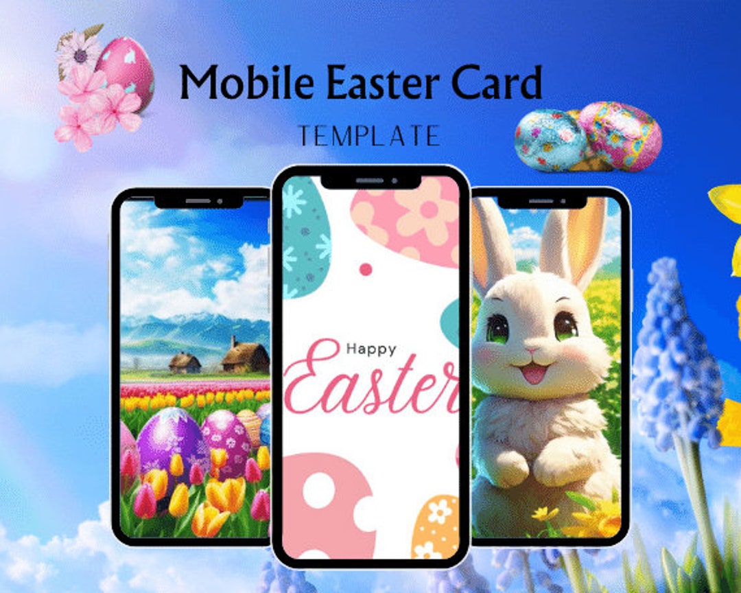 Editable Animated Easter Cards Easter Card Template Downloadable Easter ...