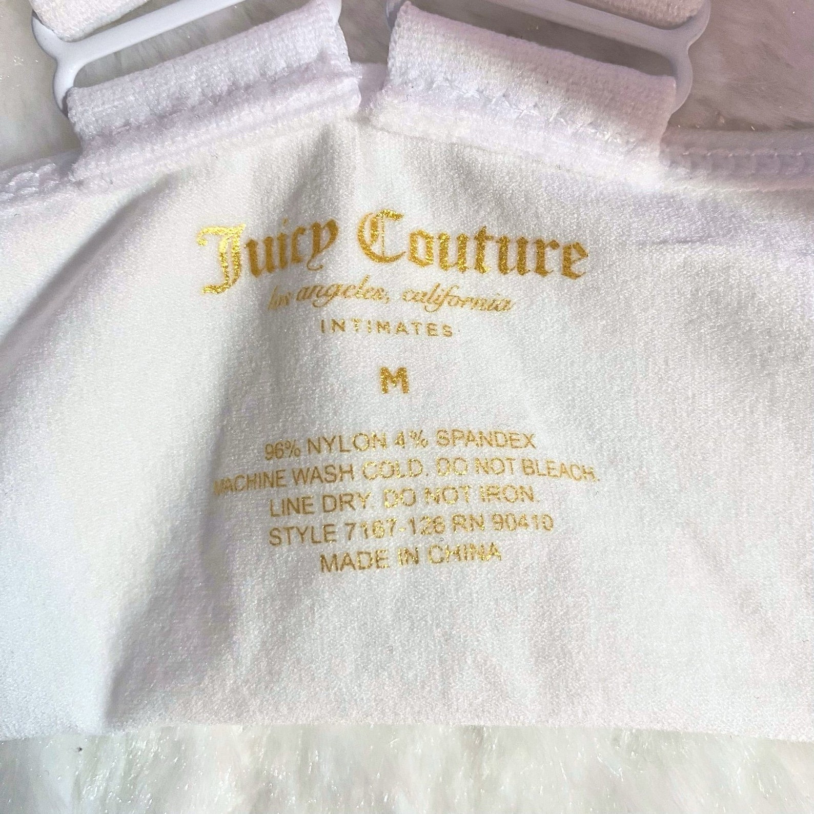 Juicy Couture Bubble Gum Pink & Snow White Bralette Comfort Sports Bras ...