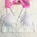 Juicy Couture Bubble Gum Pink & Snow White Bralette Comfort Sports Bras ...