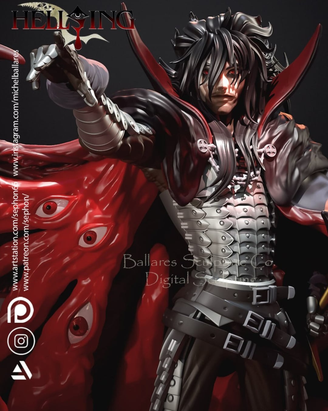 Alucard Hellsing Premium Figure 25 Cm Height Different Size Options ...