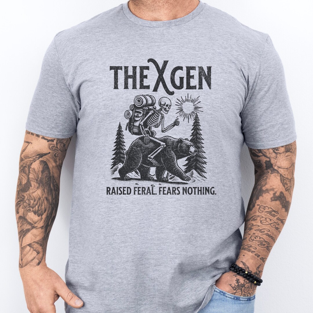 Generation X T-shirt, Gen X Raised Feral Shirt, Gift for Dad Mom, Funny ...
