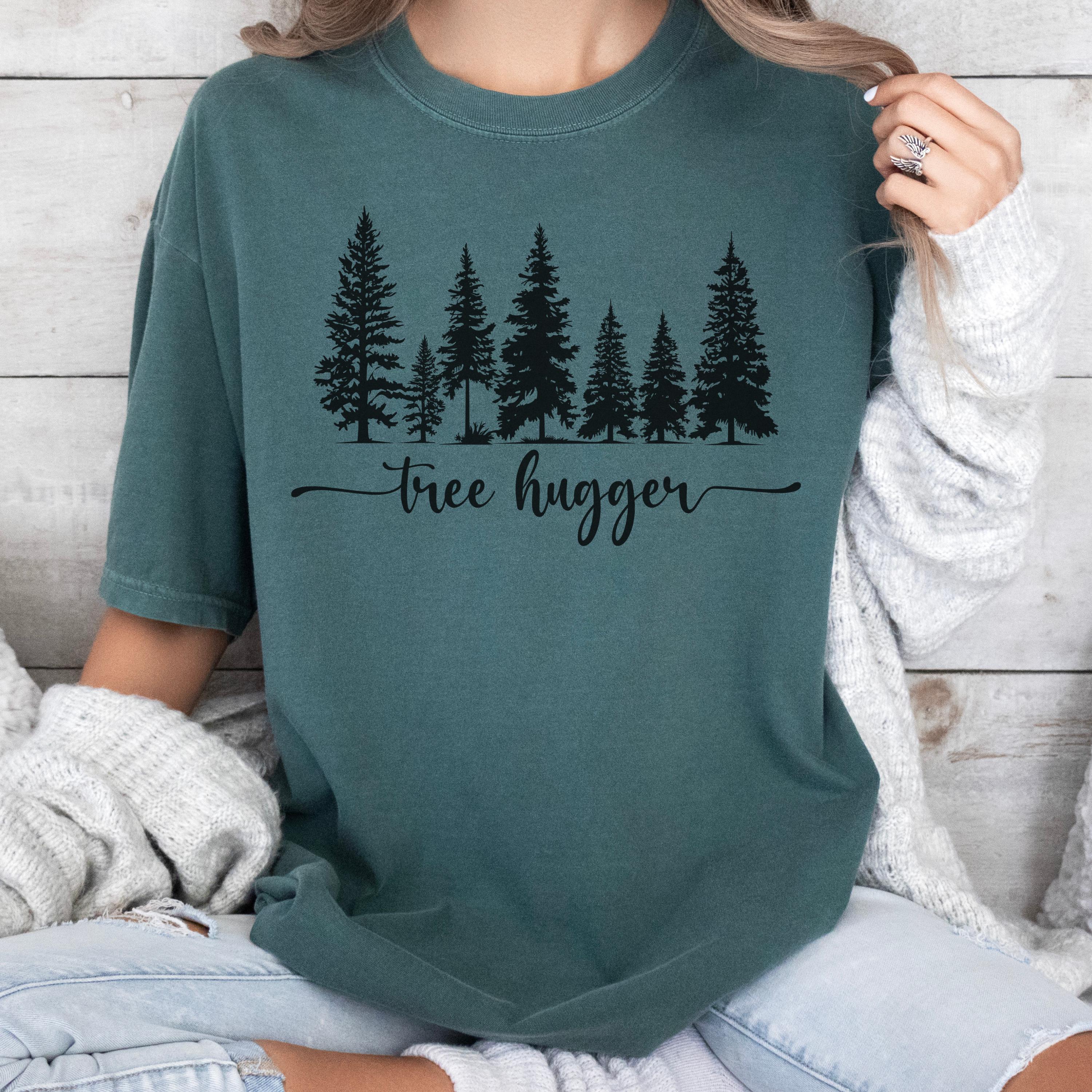 Tree Hugger Pine Trees T-shirt, Granola Girl Clothes Gift, Gift for ...