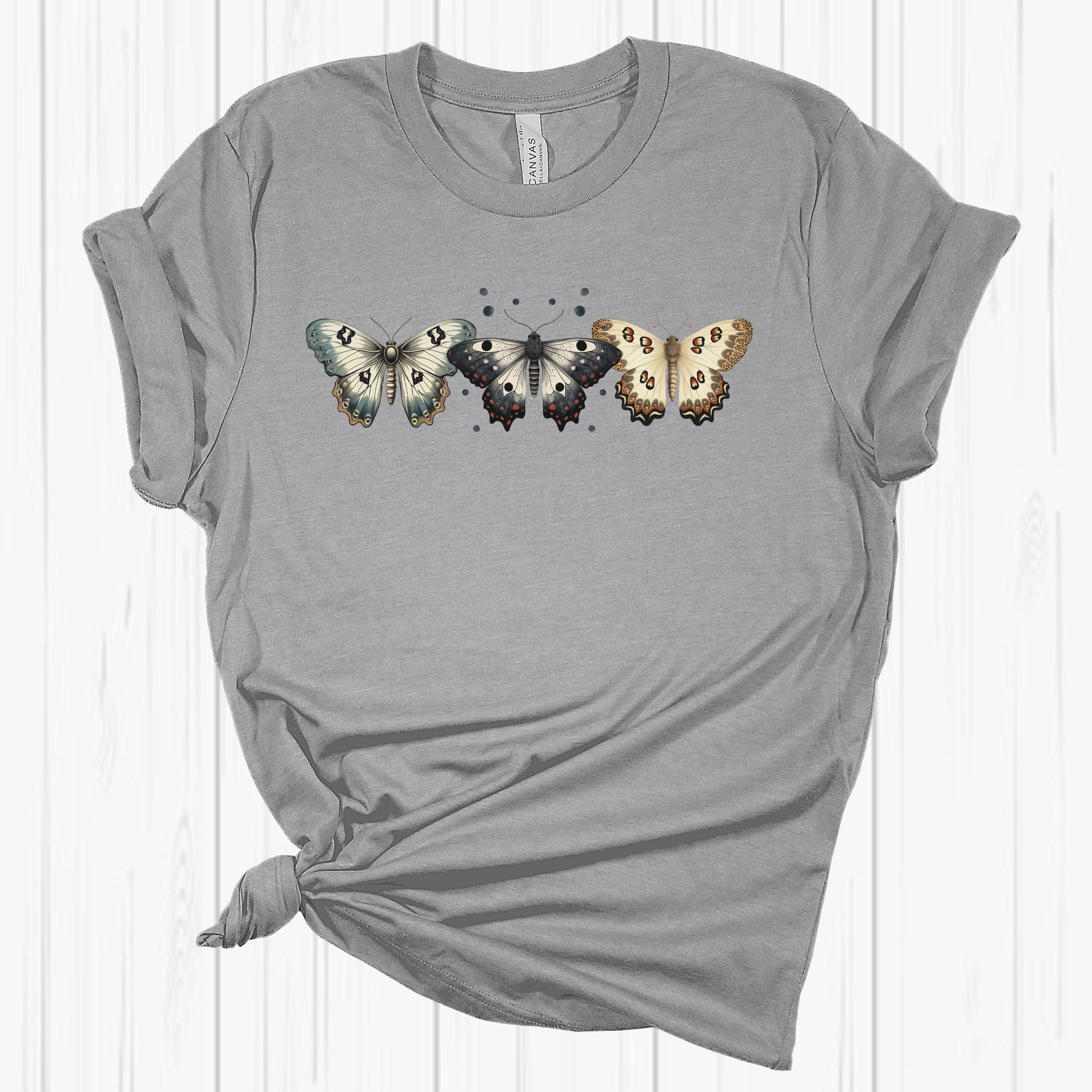 Whimsigoth Vintage Aesthetic Moth T-shirt, Whimsical Darkcore Bella and ...