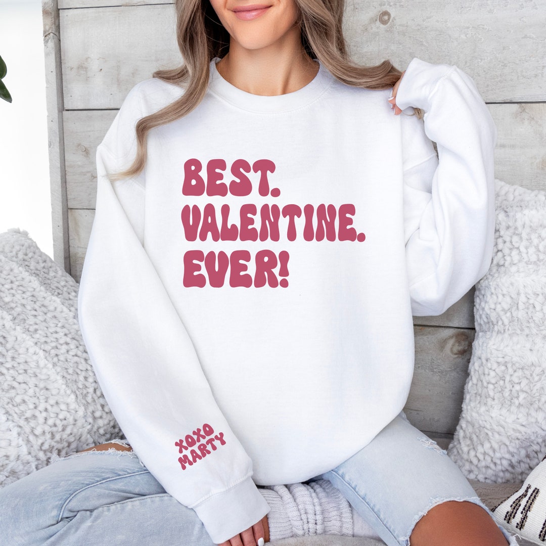 Custom Crewneck Valentine Sweatshirt, Personalized Valentine Sweater ...