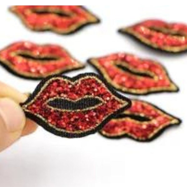 Lips Patch - Etsy
