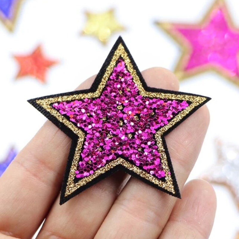 Embroidered Star Patches - Etsy