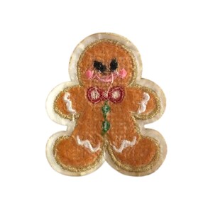 Gingerbread Man Patch, Christmas Patch, Chenille Xmas Patch, Christmas Party Favors, DIY ...