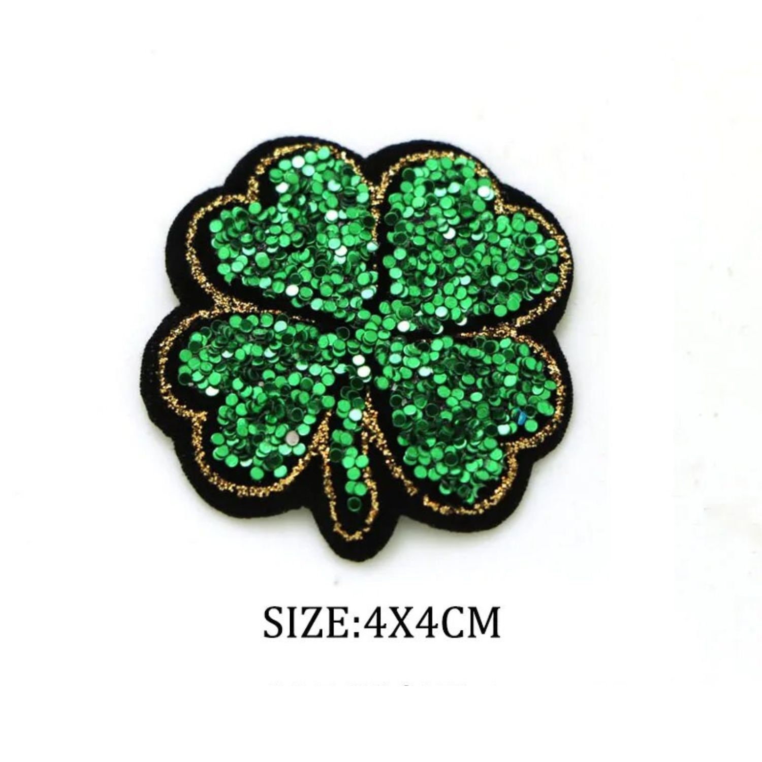 Four Leaf Clover Patch, Sequin Green Clover Patch, St Patrick's Day ...