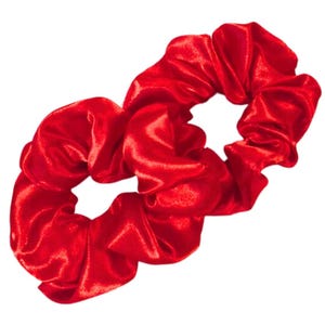Red Satin Scrunchie, Silky Satin Scrunchie, Birthday Party Favors ...