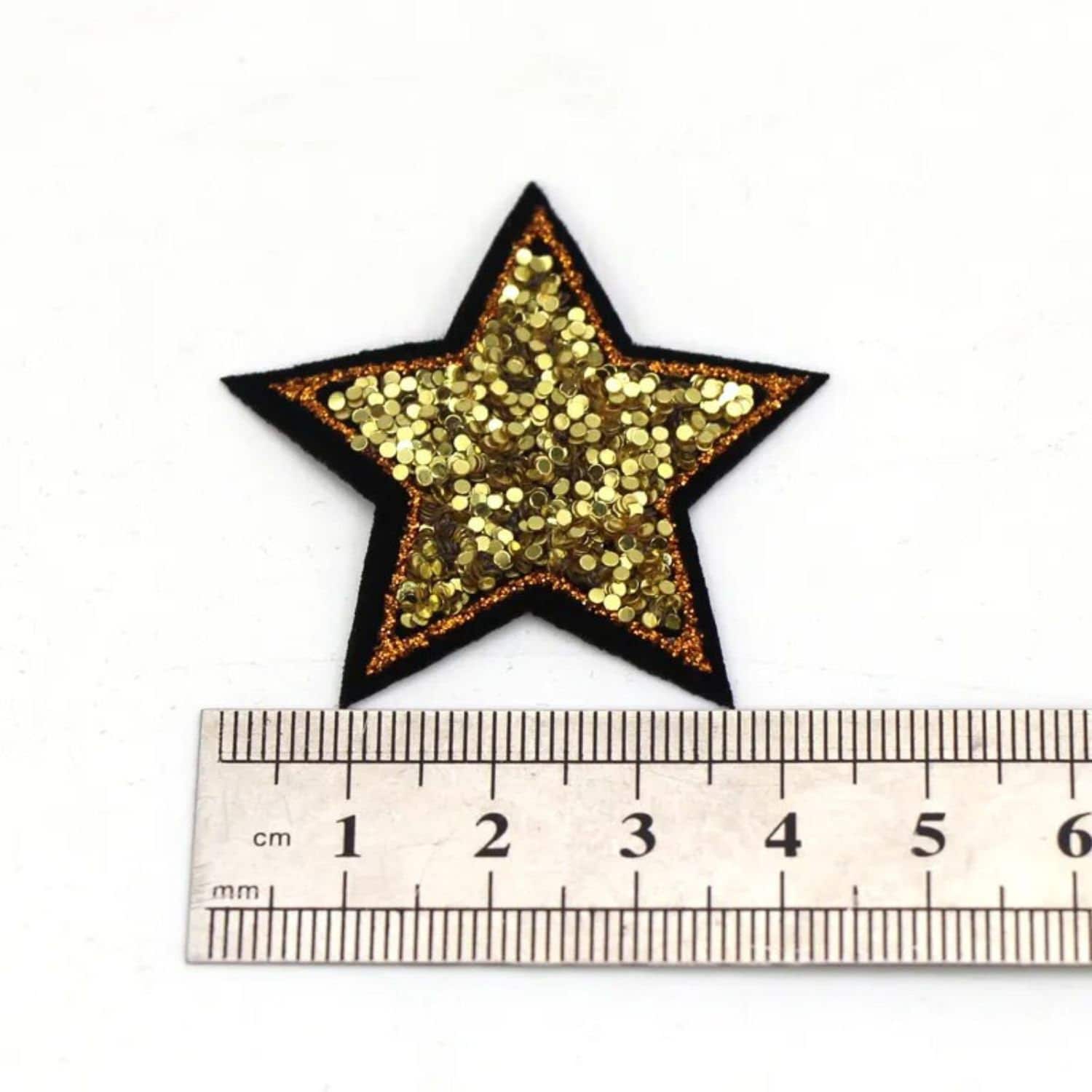 Sequin Star Patch Gold Star Patch Embroidered Star Patches Iron on ...