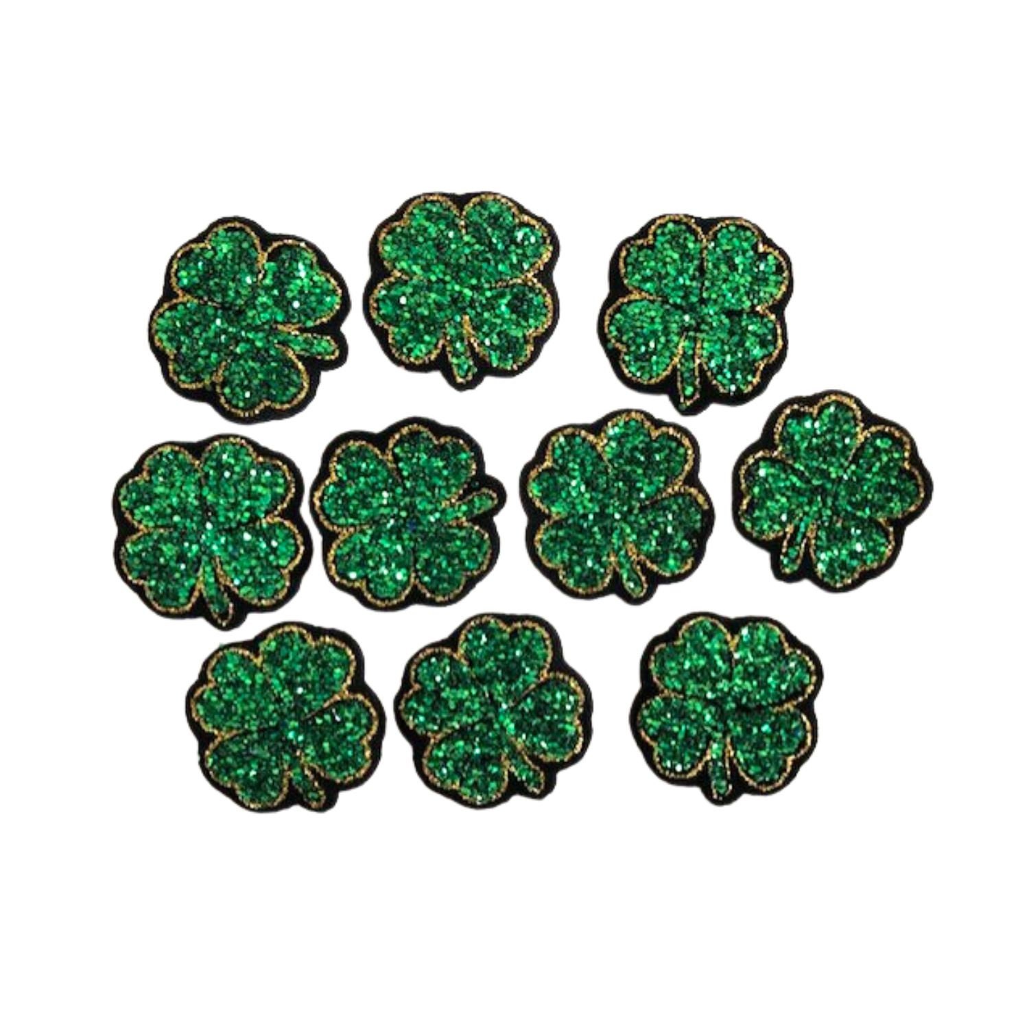 Four Leaf Clover Patch, Sequin Green Clover Patch, St Patrick's Day ...