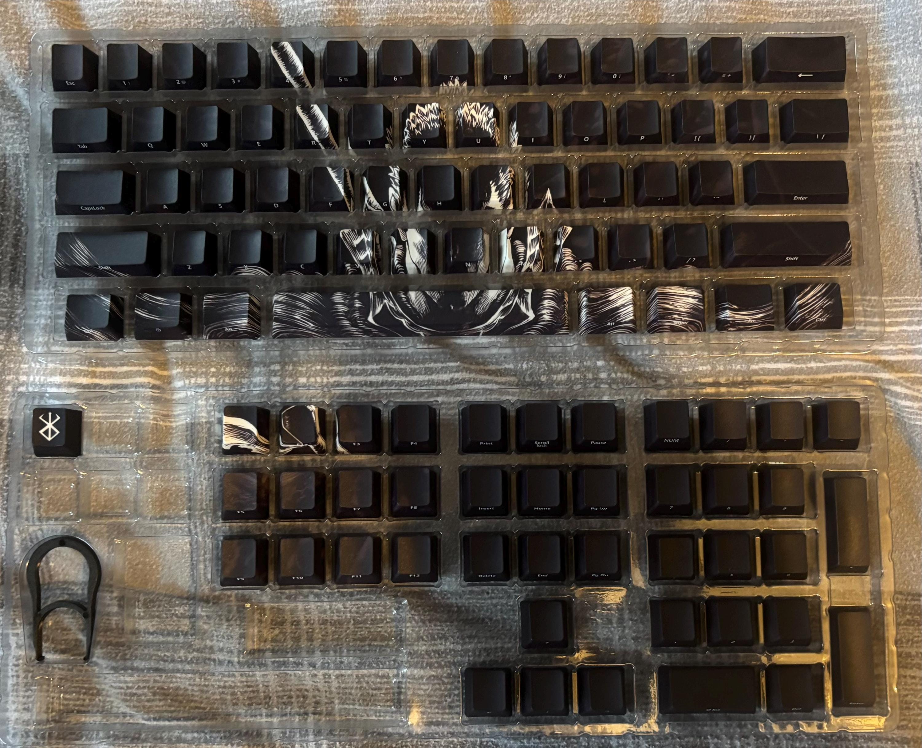 Berserk Guts Keycaps – PBT Cherry Profile, Dye Sub 104 Keys - Etsy