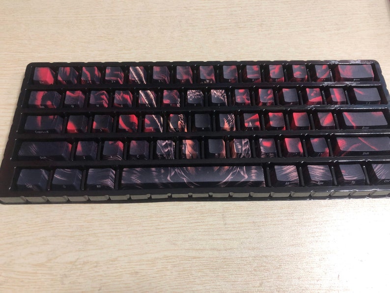 Berserk Guts Keycaps – Red and Black Cherry Profile, 104 Keys - Etsy