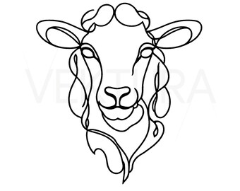 Lamb of God Line Art: Minimalist Christian Design (PNG SVG AI) - Etsy
