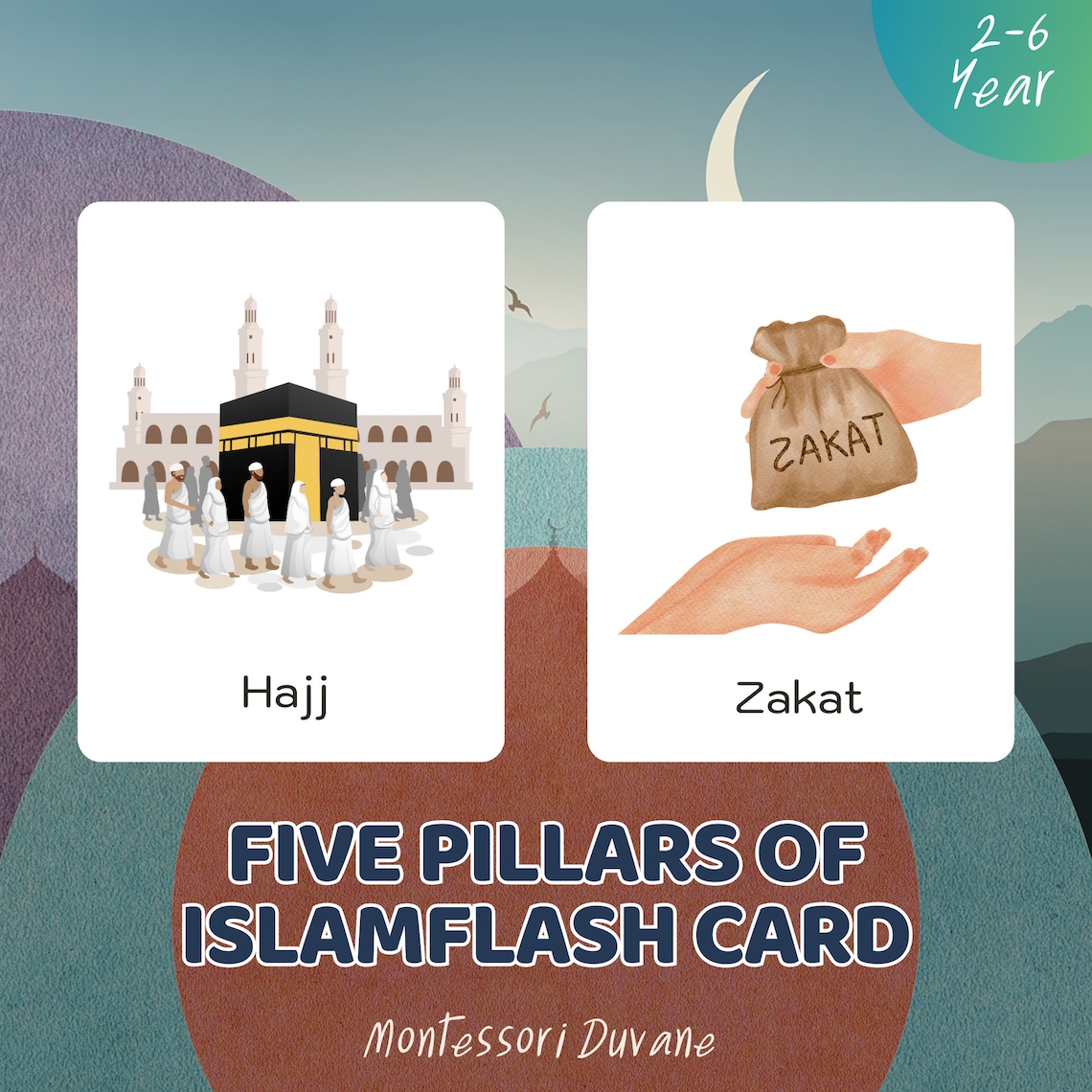 5 Pillars of Islam Islamic Flashcards & Lesson Ideas for Muslims ...