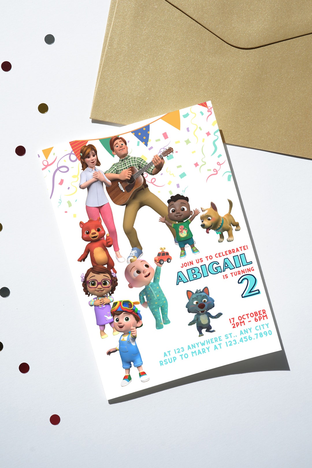 JJ Doll and Friends Birthday Party Editable Invitation, Boy Doll ...