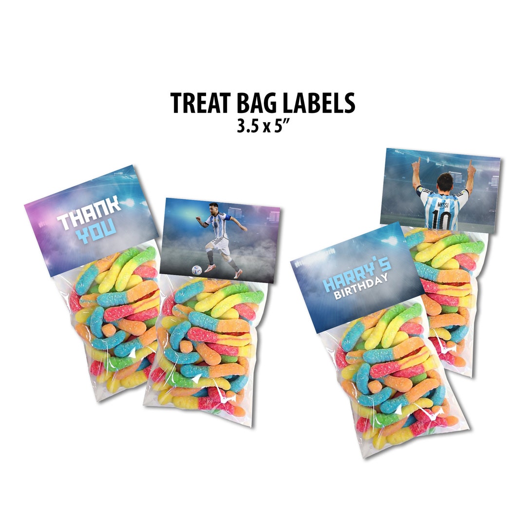 Messi Argentina Treat Bag Labels Only Includes the Digital Treat Bag ...
