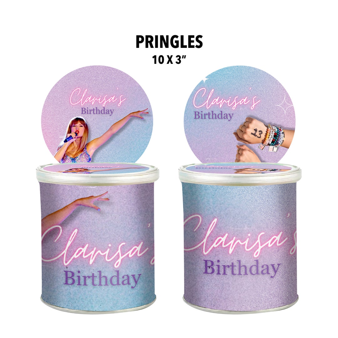 Pop Singer Taylor Birthday Swifty's Party Potato Snack Can 1.3oz Only ...