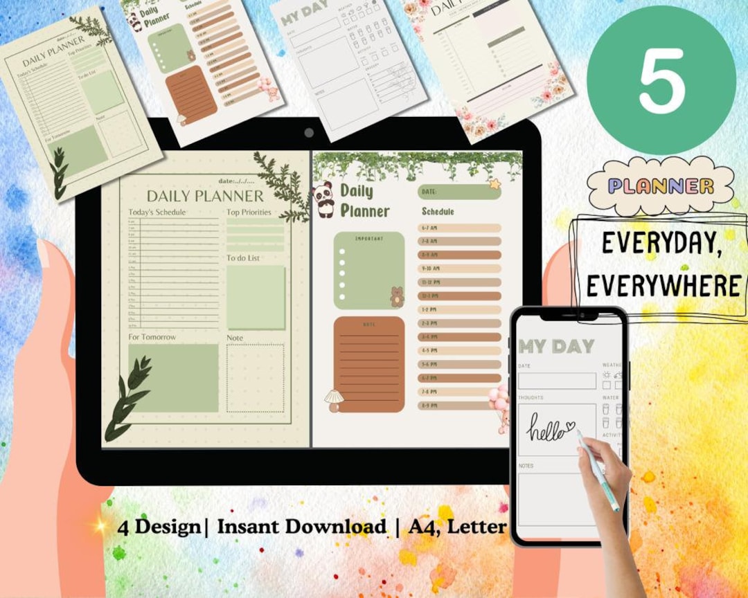Daily Planner Organizer Digital Design Organize Your Day Everywhere ...