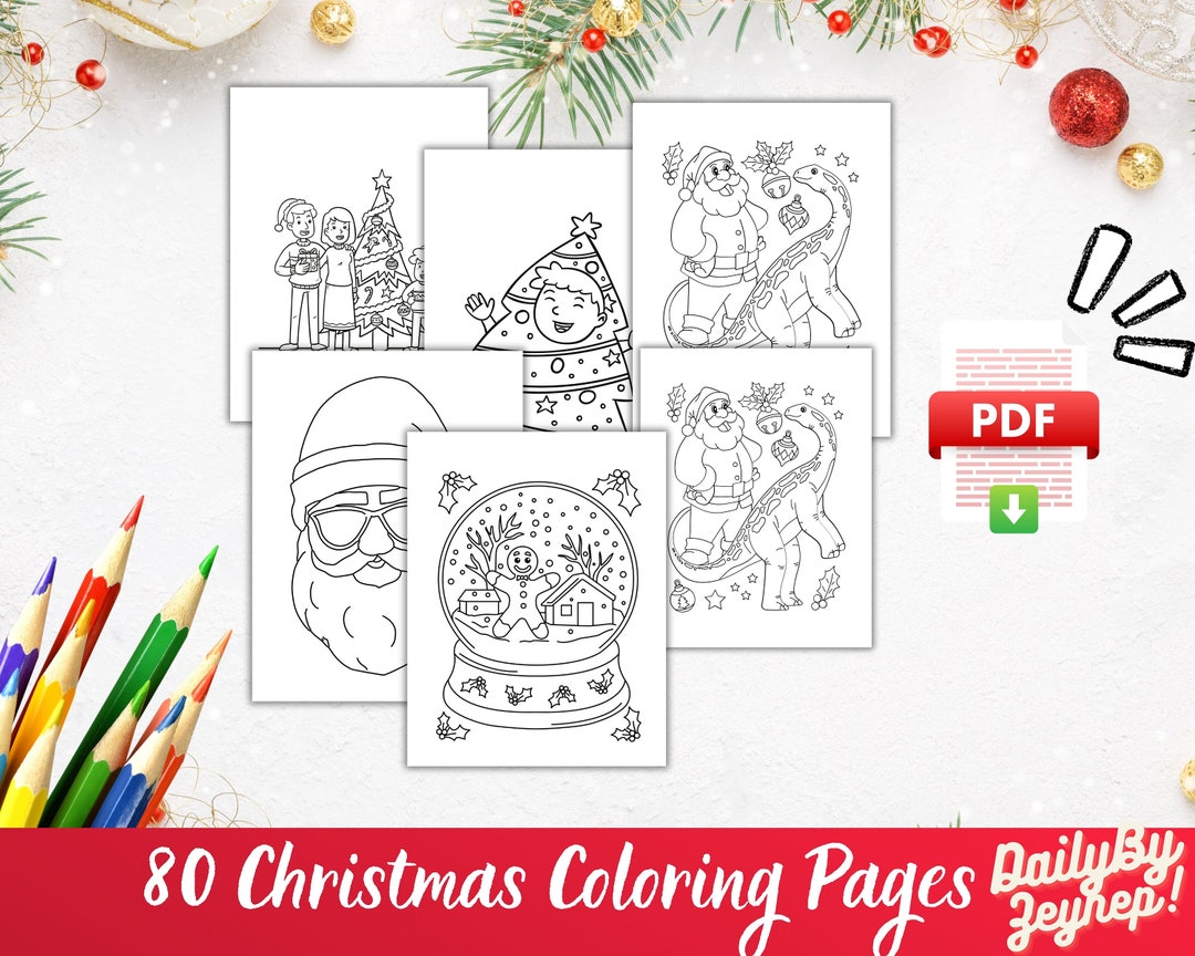 80 Christmas Coloring Pages Printable Merry Christmas Coloring Pages ...