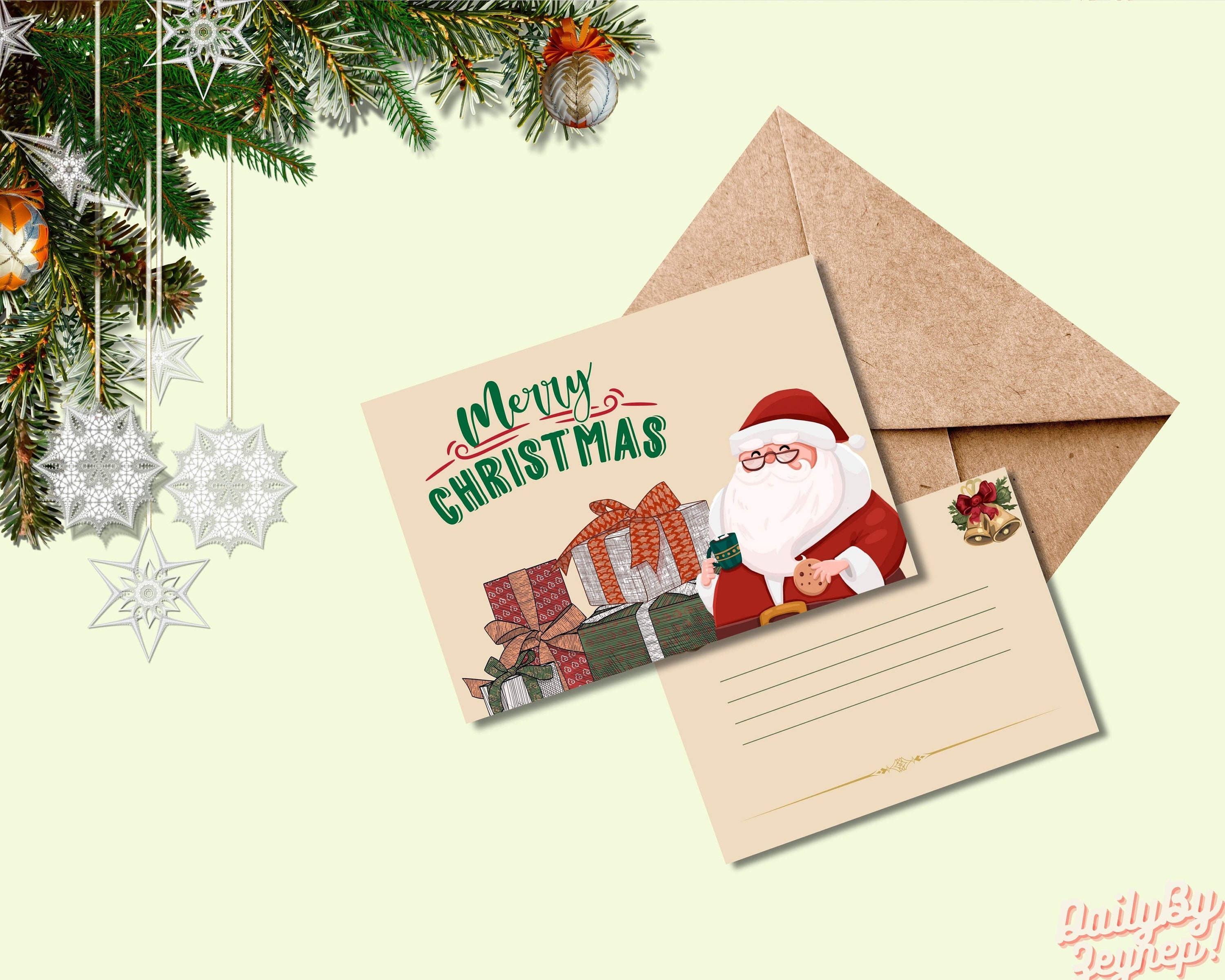 Merry Christmas Card Printable Christmas Card Digital Christmas Card ...