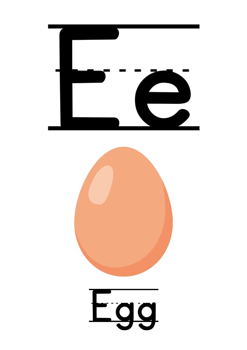 Alphabet Posters/flashcards for Children or Classroom Use - Etsy