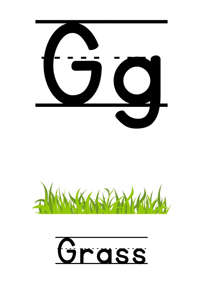 Alphabet Posters/flashcards for Children or Classroom Use - Etsy