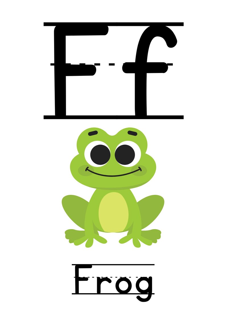 Alphabet Posters/flashcards for Children or Classroom Use - Etsy