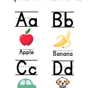 Alphabet Posters/flashcards for Children or Classroom Use - Etsy