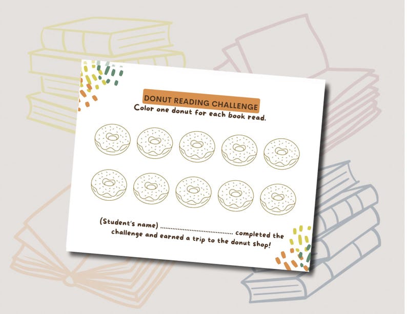 Reading Challenge Chart, Reading Log, Student Reading Log, Homeschool ...