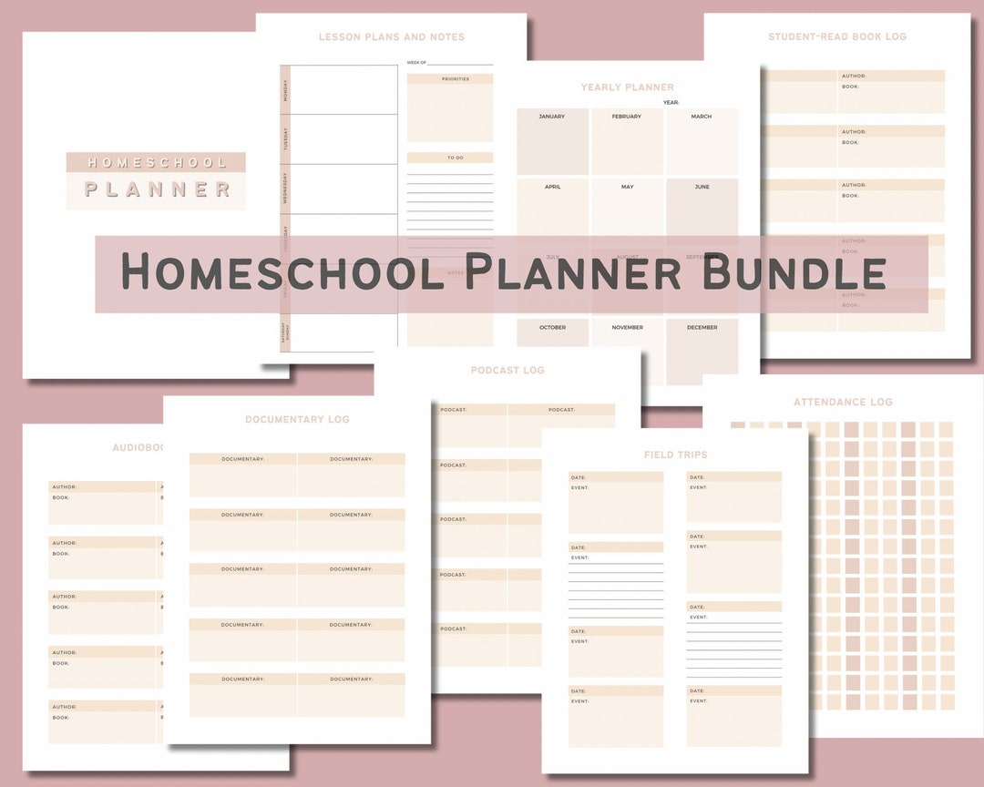 Homeschool Digital Planner, Planner, School, Homeschool Planner ...