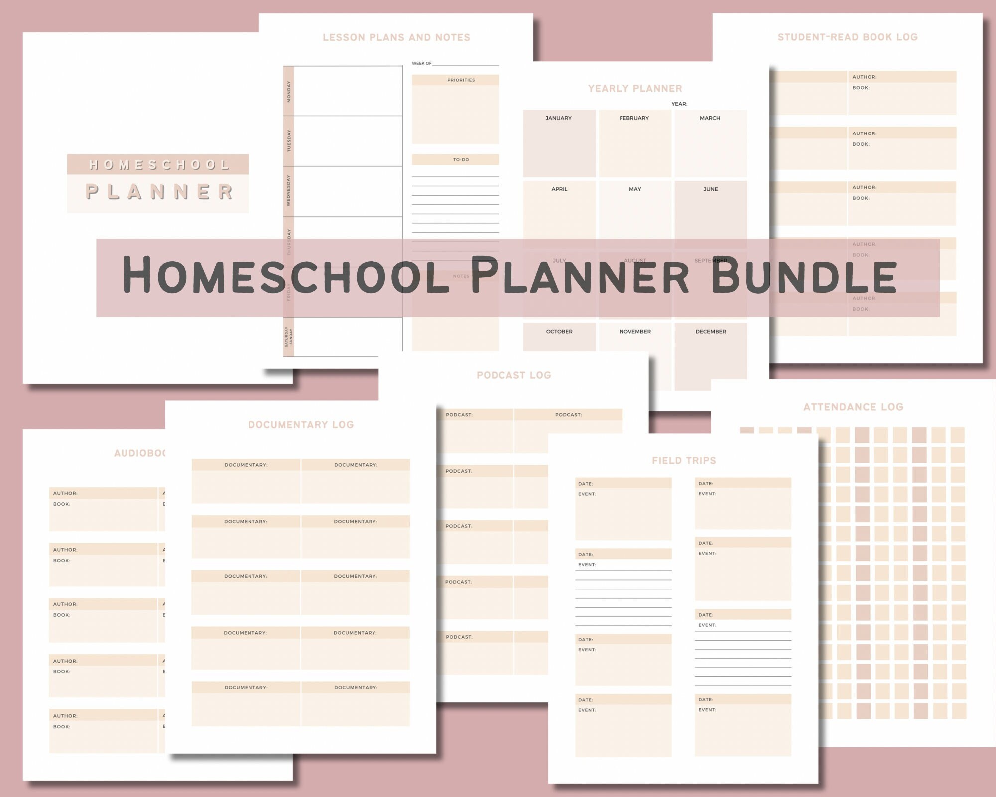 Homeschool Digital Planner, Planner, School, Homeschool Planner ...
