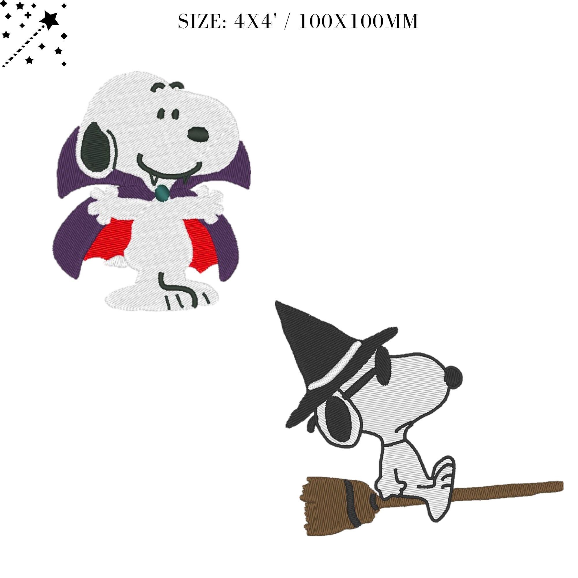 Halloween Snoopy Dog Theme Machine Embroidery Design. Pes File, Pets ...