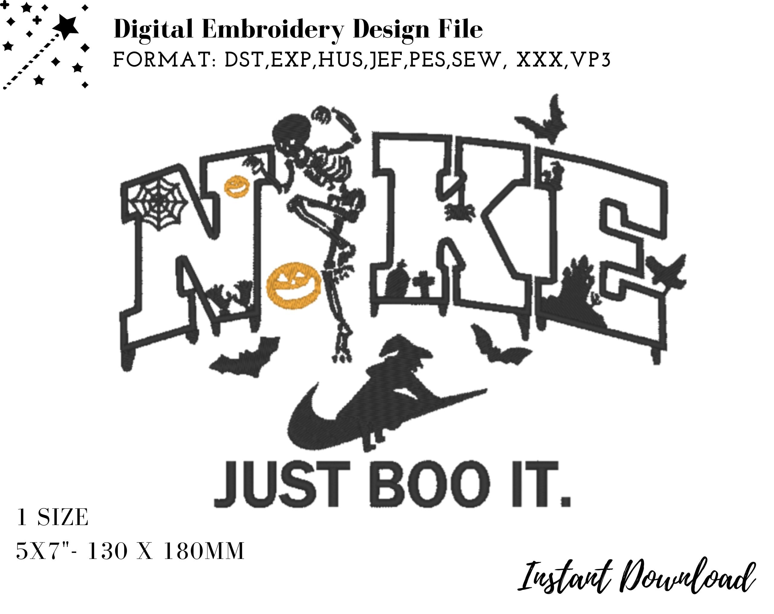 Just Boo It Machine Embroidery Design File Pes Dst, Halloween Spooky ...