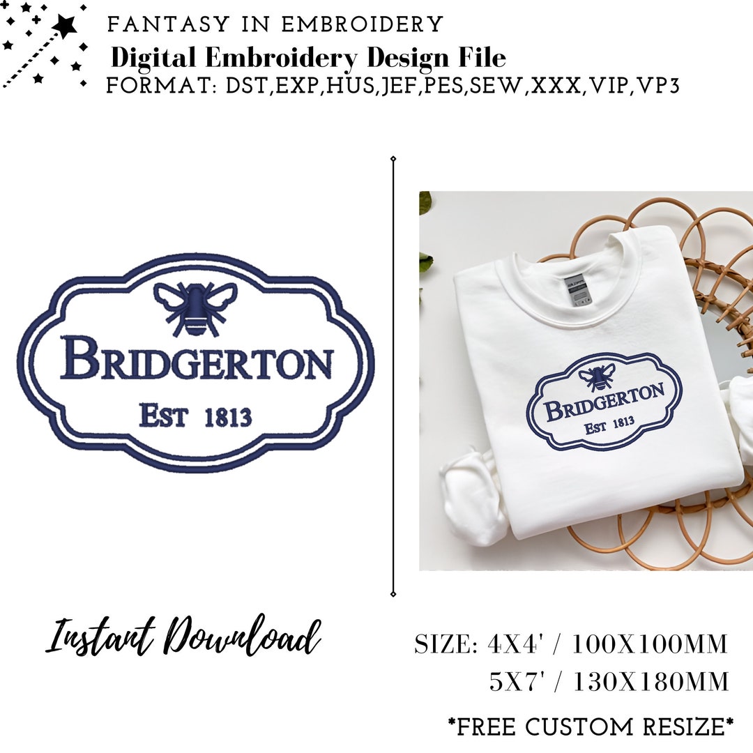 Bridgerton Machine Embroidery Design - Lady Whistledown, Society Papers ...