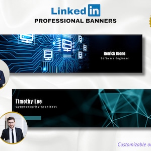Set of 2 - IT Professional Linkedin Banner - Etsy