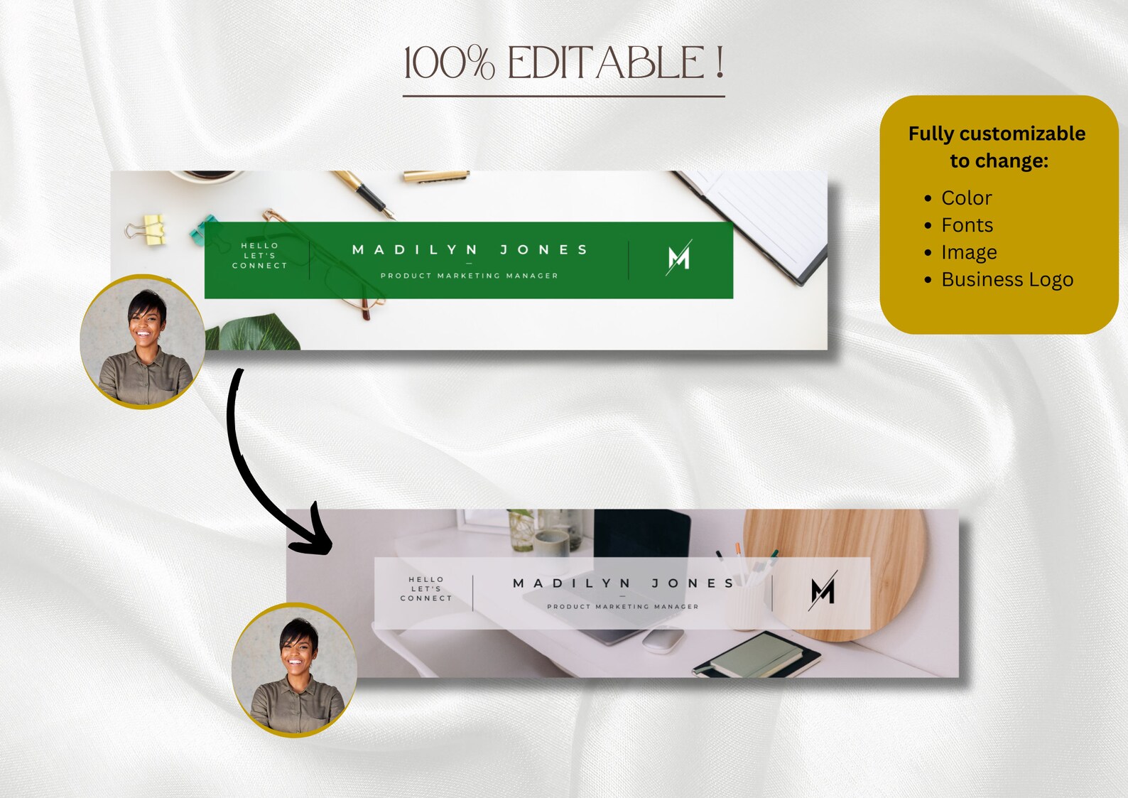 Set of 2 - Linkedin Professional Banner Templates, Linkedin Branding ...