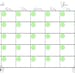 Flower Calendar Template in Green - Etsy
