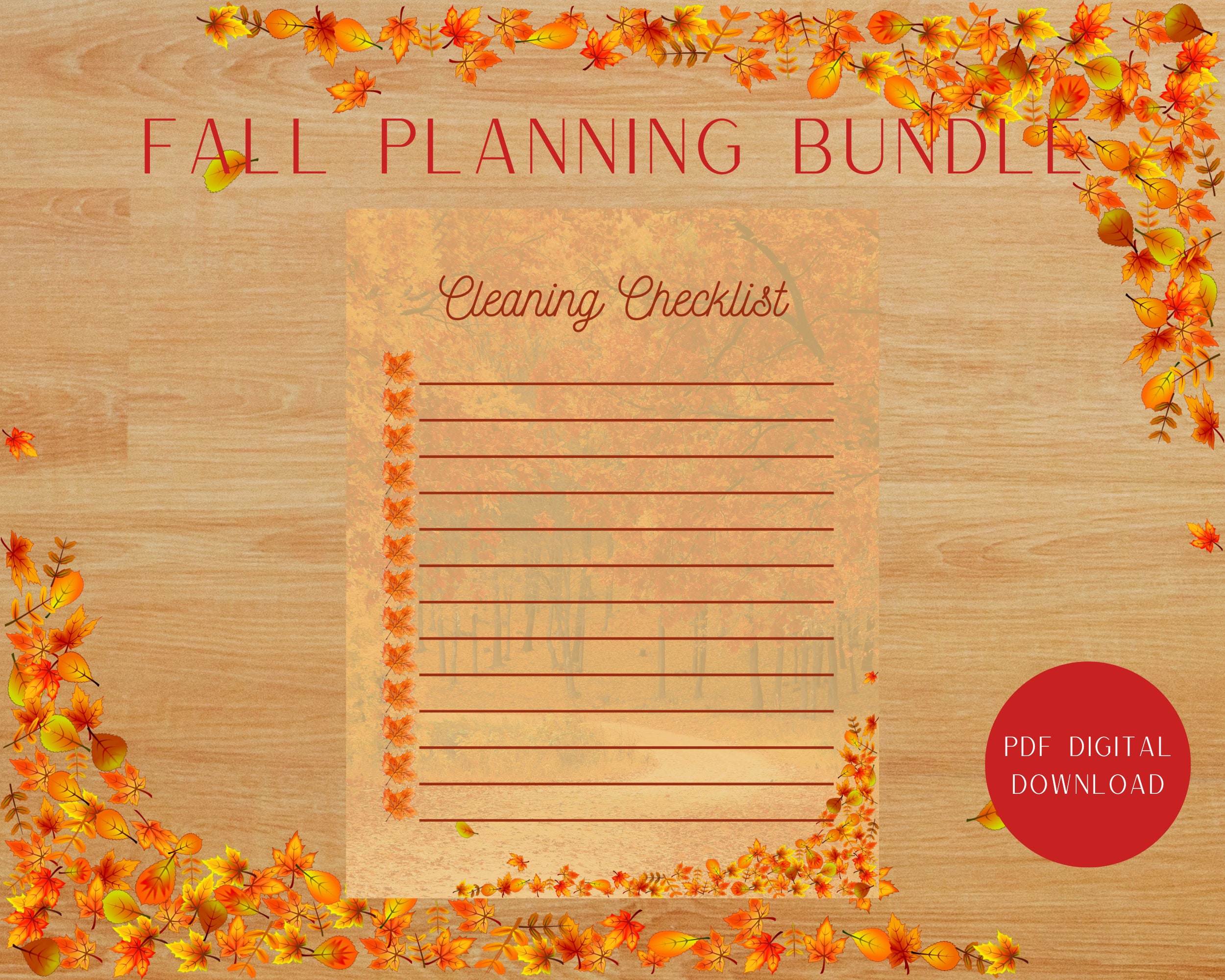 Fall Planning Printable Bundle - Etsy