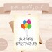 Birthday Balloon Card - Etsy