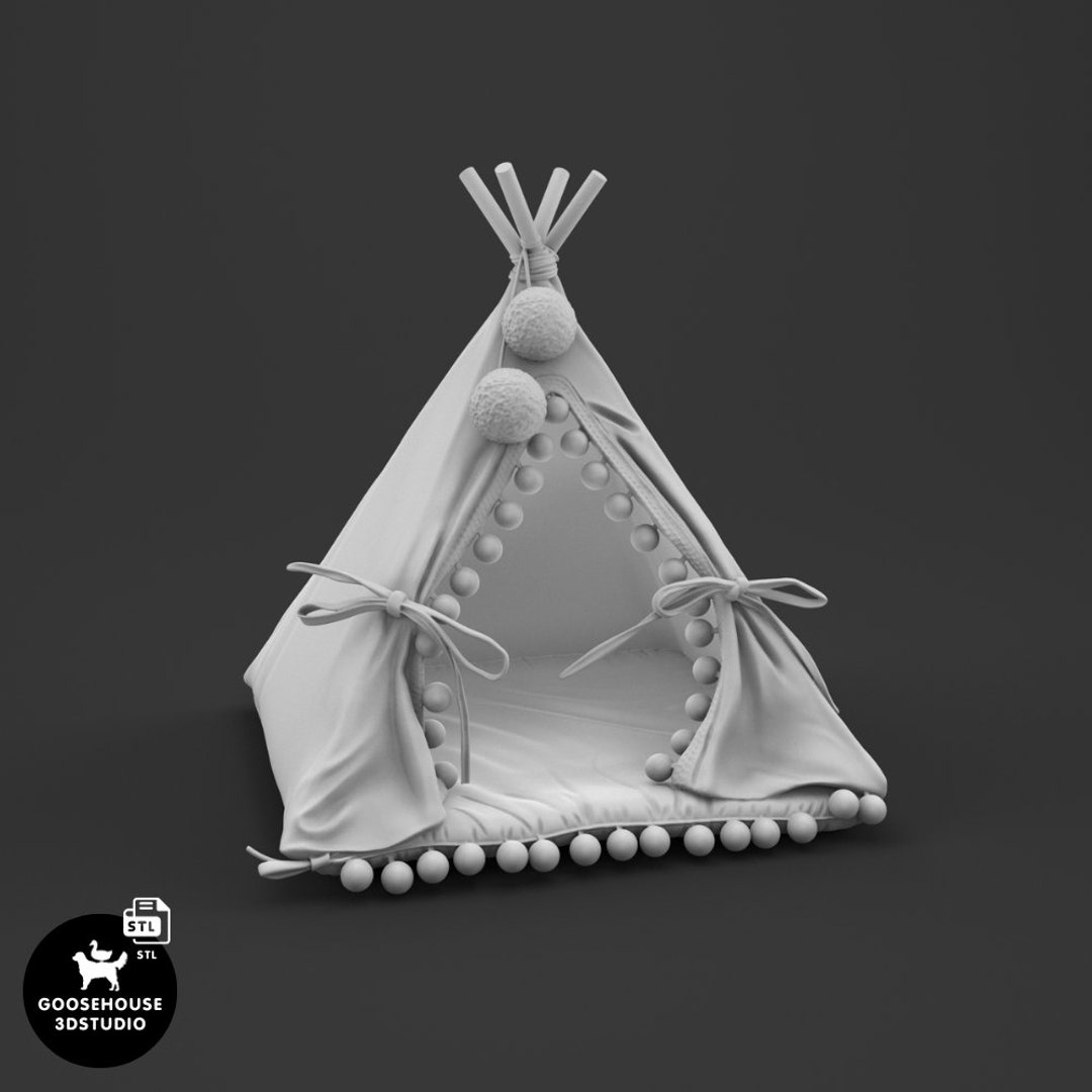 Little Adventurer Tent 1:12 Dollhouse Miniature 3D Print STL File 3D ...
