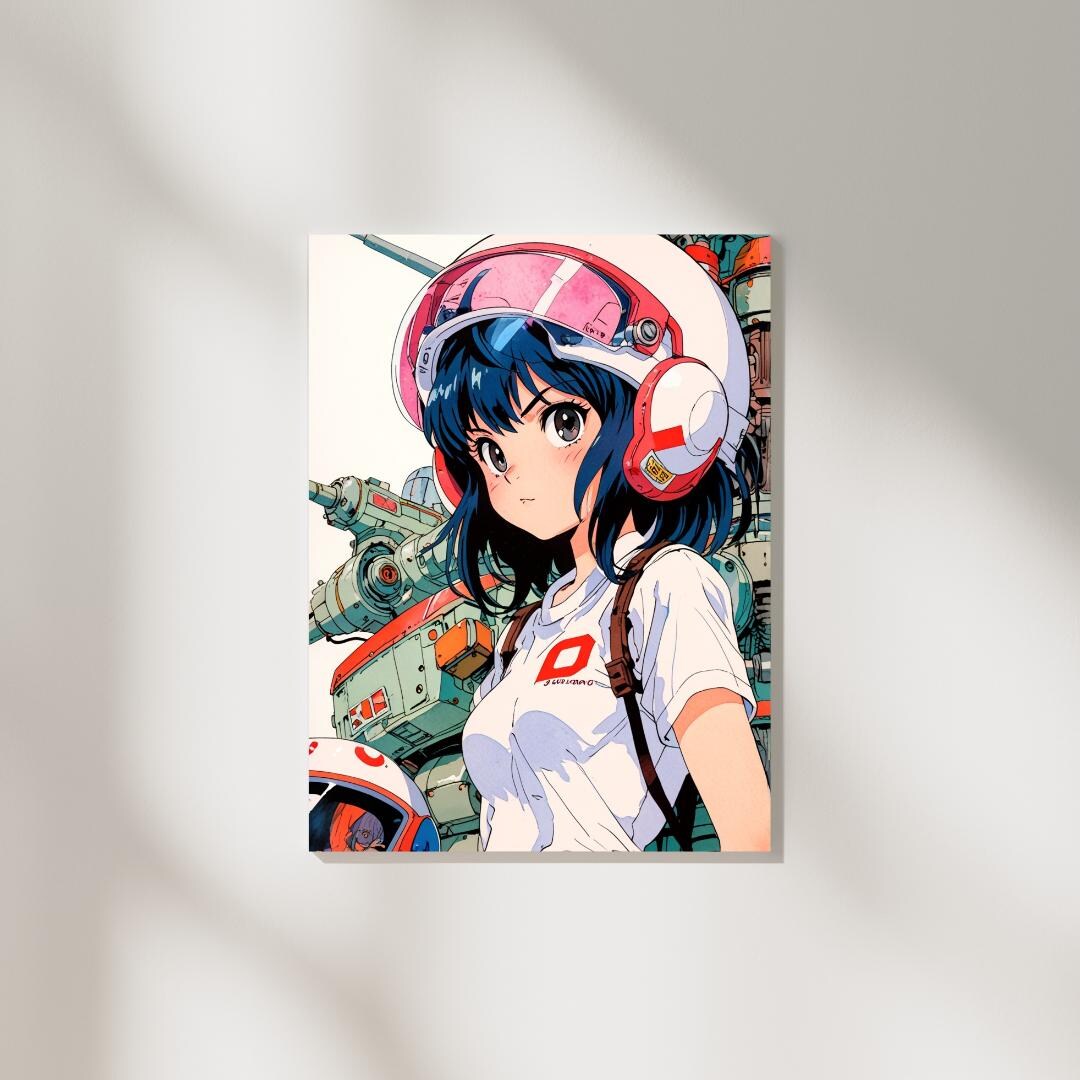 Whispers of Anime Retro Style, Illustration, Wall Art, Digital Download ...