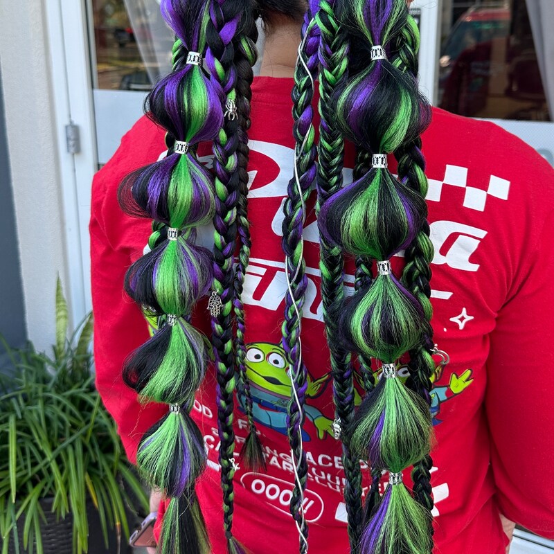Purple Hair Extensions - Etsy