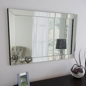 Art Deco Venetian Glass Framed Mirror 90cm X 60cm - Etsy