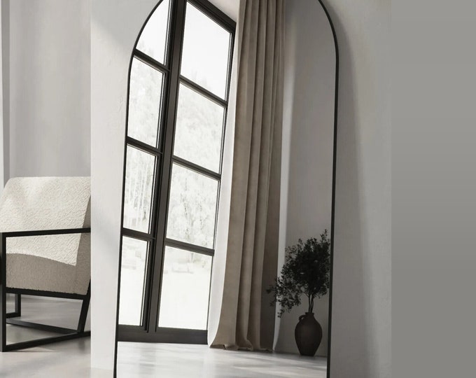 Art Deco Chicago Large Mirror Over Mantel Stained Glass Style 91x61cm ...