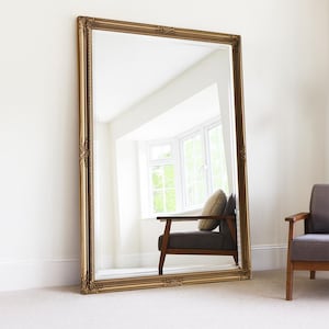 Ornate White Rectangular Mirror - Etsy UK