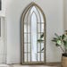 Lewis Vintage Cream Metal Frame Arch Window Wall Mirror 153cm X 60cm ...