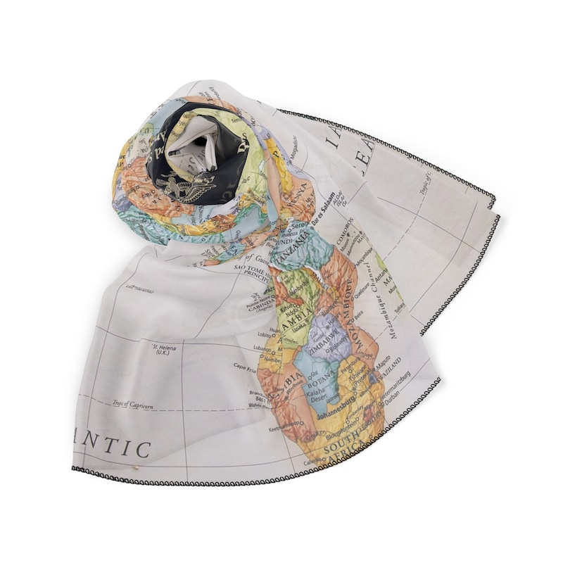 Map Scarf - Etsy